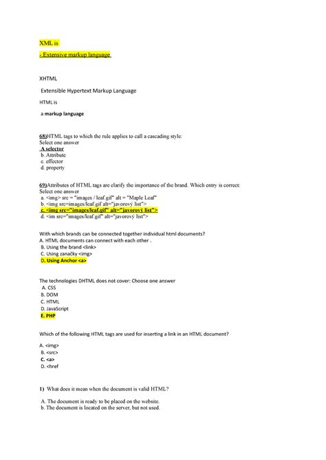 Ict Xml Is Extensive Markup Language Xhtml Extensible Hypertext