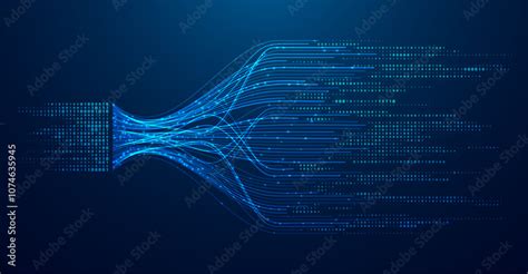 Abstract Infographics Visualization Big Data Code Representation Futuristic Network Or