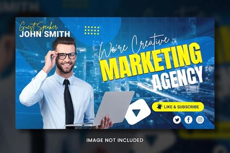 Premium Psd Business Solutions Youtube Cover