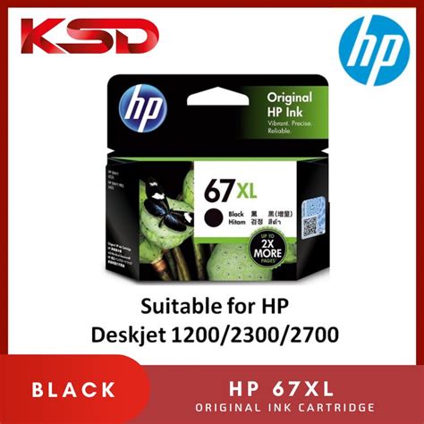 Hp 67xl High Yield Black Tri Color Original Ink Cartridge Shopee