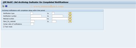QD SAP Tcode Mark Completed Notifications