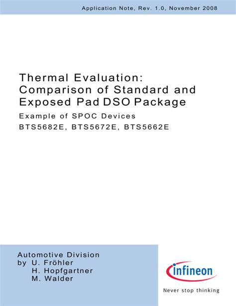 Comparison Of Standard And Exposed Pad Dso Package