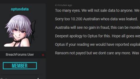 Optus Hacker Apologises After 10 000 Customer Records Leaked Au — Australias Leading