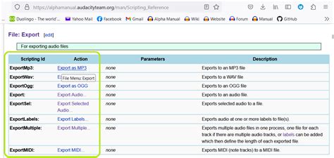 New Exporter Issue Audacity Audacity GitHub