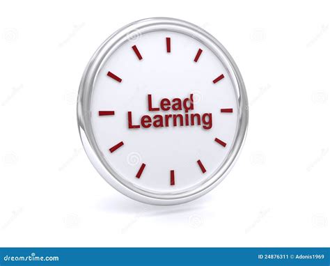 Lead Learning Button Stock Image Image Of Lead Words 24876311