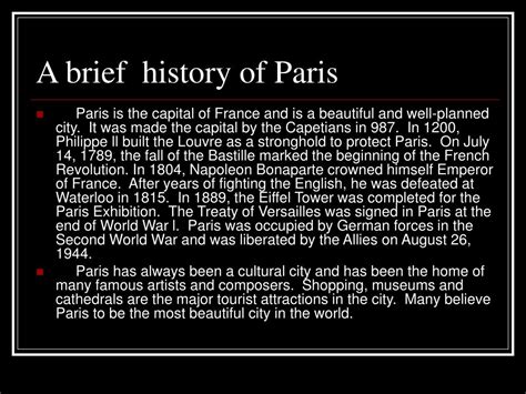 Ppt The City Of Paris Powerpoint Presentation Free Download Id5836779