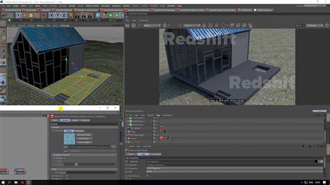 redshift render exterior cinema 4d part 4 1 redshift c4d material youtube