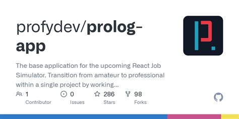 github profydev prolog app the base application for the upcoming