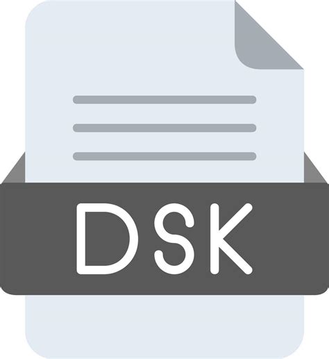 Dsk File Format Line Icon 28642706 Vector Art At Vecteezy