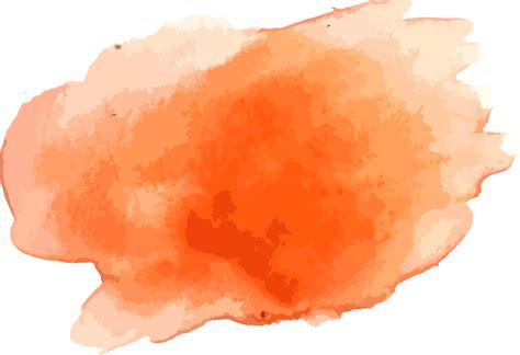 Orange Watercolor Painting At Explore Collection