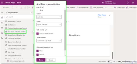 Customize Record Forms In Dynamics 365 Crm Using The Due Open Activities Control Microsoft