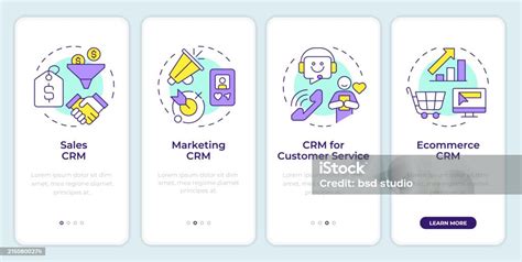 Crm 유형 온보딩 모바일 앱 화면 Brand Name Smart Phone에 대한 스톡 벡터 아트 및 기타 이미지 Brand Name Smart Phone 검색 엔진