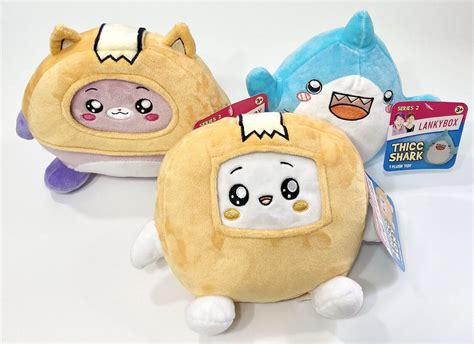 Lankybox Plush Thicc Foxy Boxy Shark You Choose Series 2 Stuffed