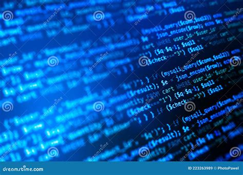 Php Web Programming Source Code Abstract Code Background Software