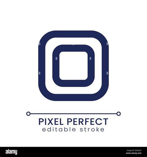 Background Template Pixel Perfect Linear Ui Icon Stock Vector Image