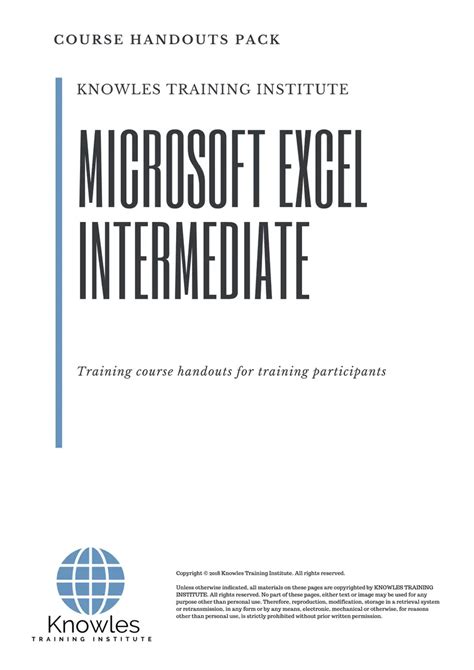 Microsoft Excel Intermediate Training Course In Singapore Knowles