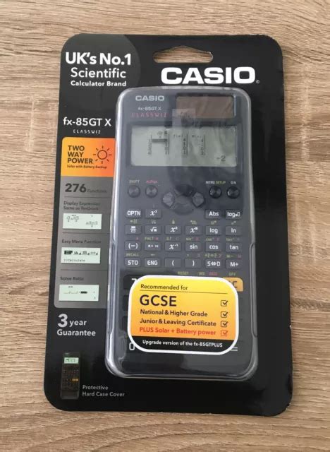 Casio Fx 85gtx Scientific Calculator 276 Functions Gcse And Higher Grade Black £11 95 Picclick Uk