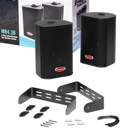 Boss Audio Marine 3 Way Box Speaker Black