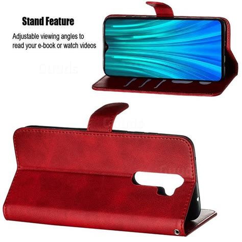 Retro Luxury Zipper Leather Phone Wallet Case For Mi Xiaomi Redmi Note Pro Red Xiaomi