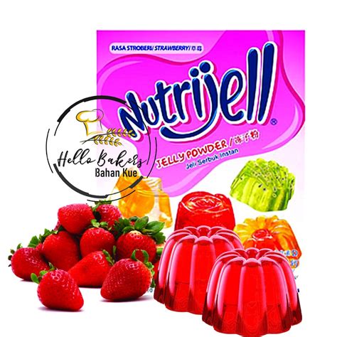 Jual Nutrijell Strawberry 15 Gr Nutrijell Pudding Nutrijell