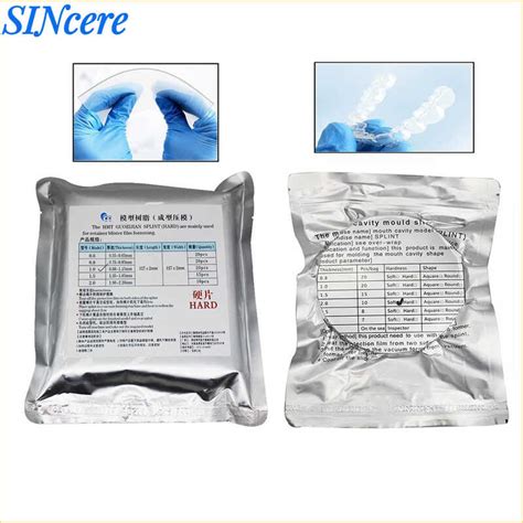 Dental Lab Splint Retainer Slice Vacuum Forming Sheet Hard Soft Denture Model Retainer Square