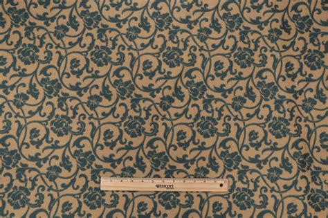 313 Yards Robert Allen Ladylove Damask Upholstery Fabric In Peacock