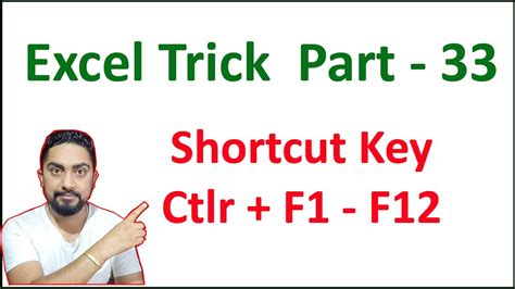 Excel Trick 33 L Ctrl F1 To F12 L Excel Shortcut Keys L Excel L Technical Dari 2022 Youtube