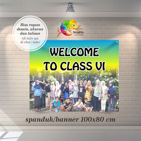 Jual Spanduk Banner Sekolah Welcom To Class Selamat Datang Di Kelas