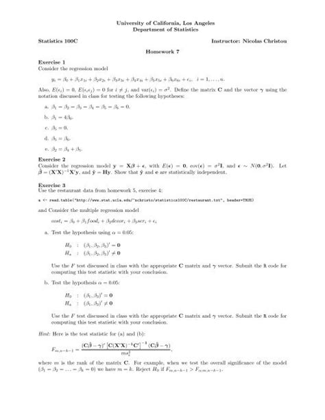 homework 7 due on wednesday 29 may ucla statistics