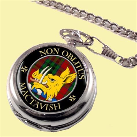 For Everything Genealogy Mactavish Clan Crest Round Shaped Chrome