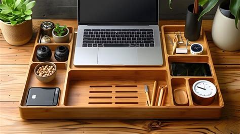 Eco Friendly Bamboo Drawer Organizers For A Neat And Tidy Desk Setup