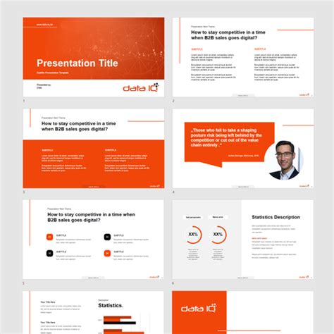 Designs Powerpoint Template Master Layout For Data Iq