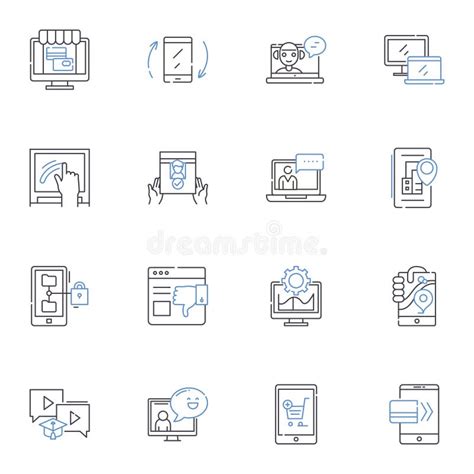 Command Center Line Icons Collection Control Hub Monitor Nerk
