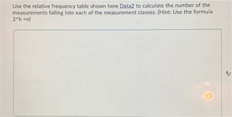 Solved Use The Relative Frequency Table Shown Here Data To Chegg