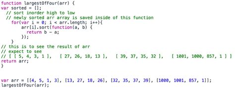 Return Largest Numbers In Arrays Return An Array Consisting Of The