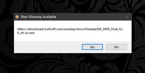 i m getting this now clicking yes it stops responding r winamp