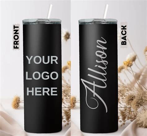 Personalized 20oz Tumbler Add Your Logo Custom Laser Engraved Cup