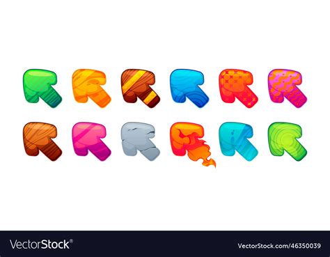 Game Arrows Cartoon Cursors And Pointers Vector Image