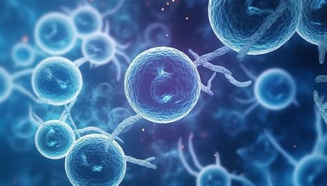 Premium Ai Image Human Cell Microscope