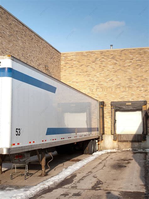 Loading Dock With Trailer Distribution Dock Brick Photo Background And Picture For Free Download