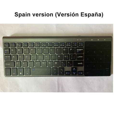Slim 24g Wireless Keyboard With Touchpad Mouse Number Numeric Usb