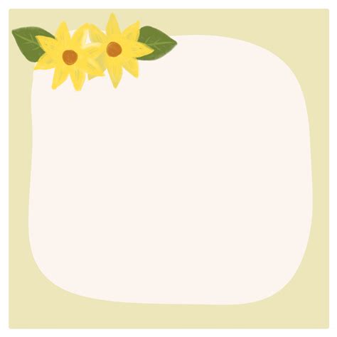 Sunflower Note Paper 28584584 Png