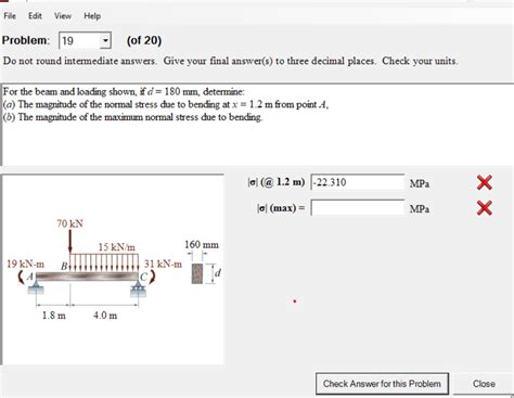 solved problem of 20 do not round intermediate answers