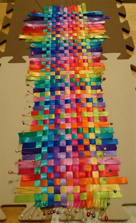 Rainbow Ribbon Weaving Weaving Projects Paper Weaving Weaving Patterns
