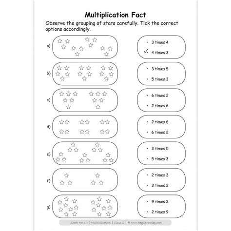 Multiplication Worksheet Grade 2 Printable Pdf Template