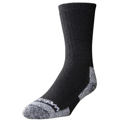 Wells Lamont Mens Ultimate Wool Blend Work Sock 2 Pack Black 9331ln
