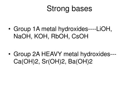 PPT - Common Strong acids PowerPoint Presentation, free download - ID ...
