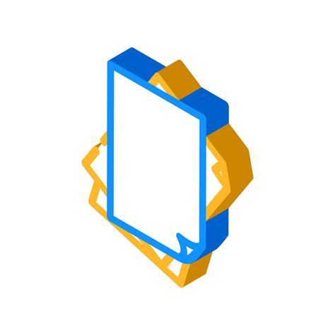 Sheet Paper Document Isometric Icon Vector Illustration Vector Art At Vecteezy