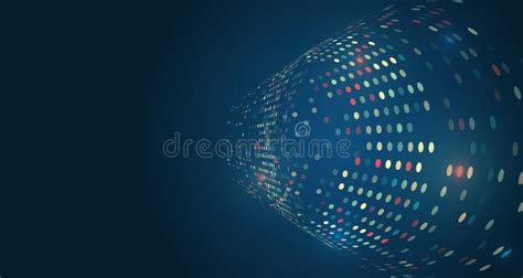 Big Data Visualization Data Analytics Concept Sorting A Large Amount Of Data On A Dark