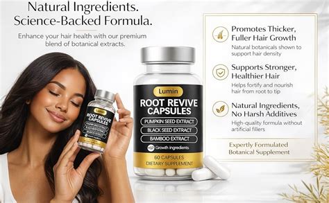 Lumin Root Revive Capsules Hair Support Supplement For